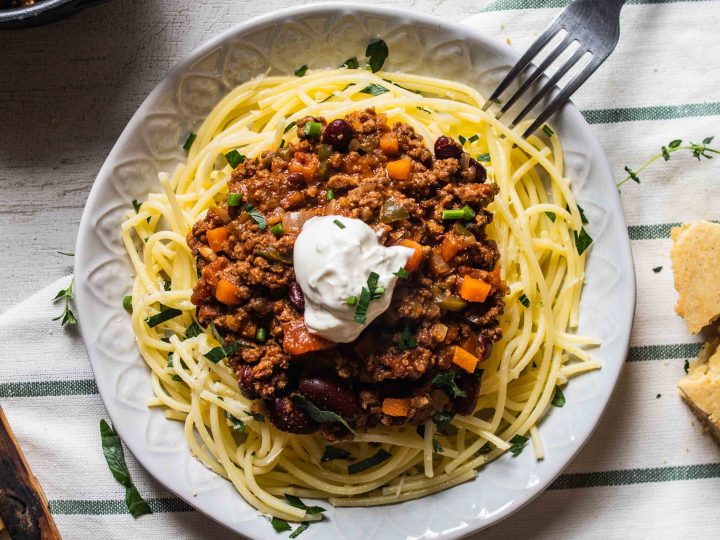 Easy Gluten Free Chilli Con Carne with Gluten Free Pasta
