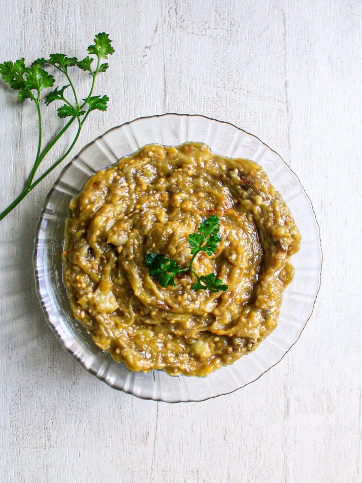 Roasted Eggplant or Baigan Choka - Off The Wheaten Path