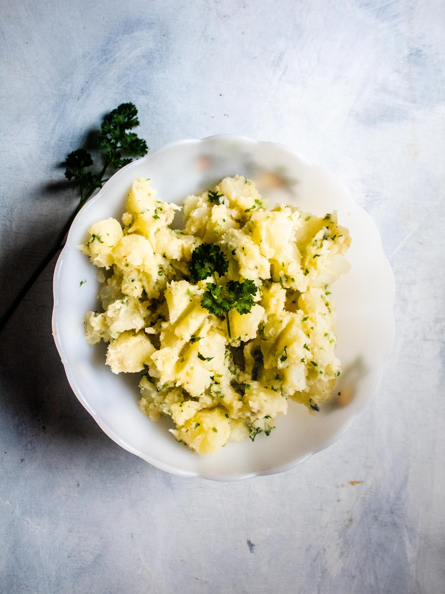 Easy Parsley Potatoes (Dairy Free Option) - Off The Wheaten Path